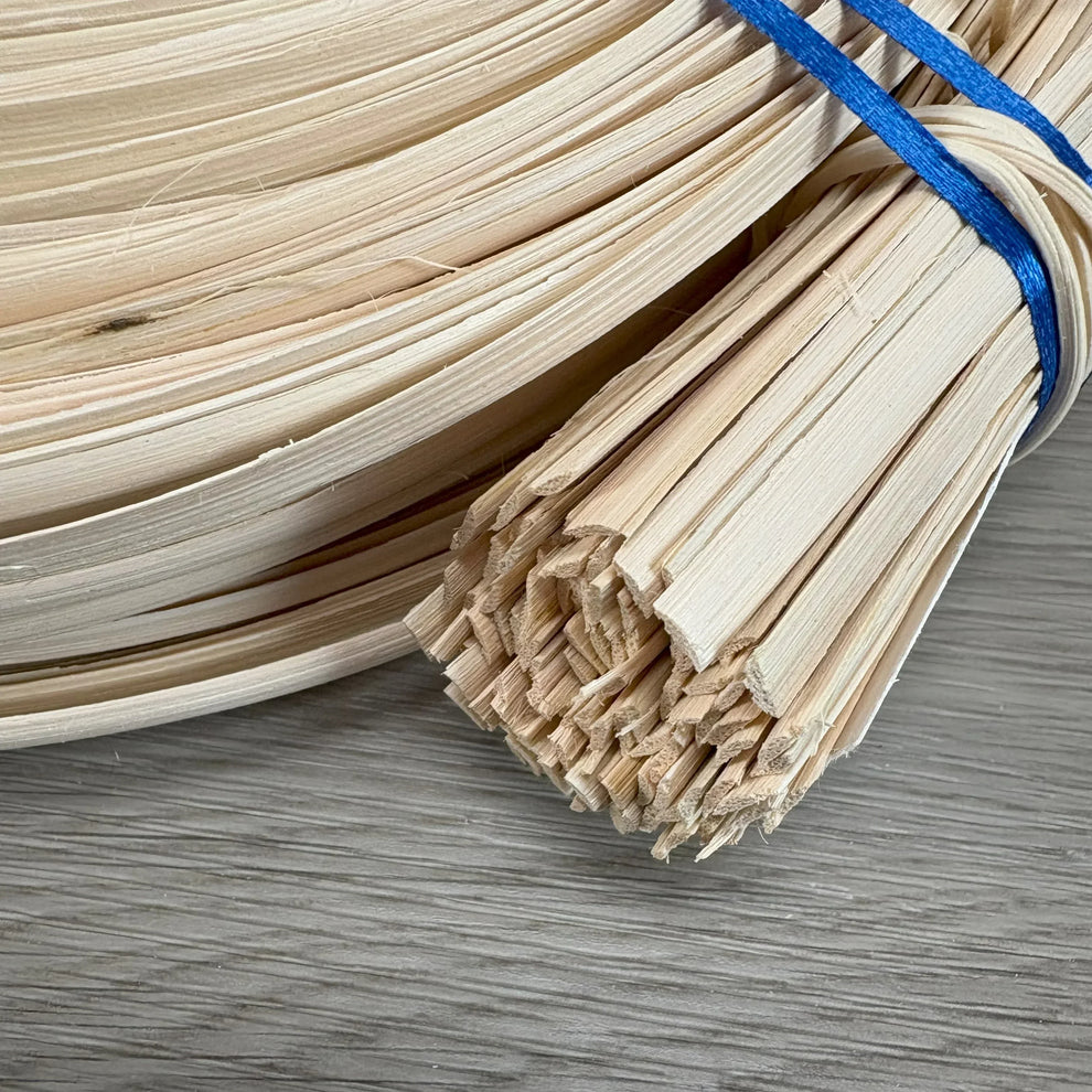 Natural Rattan Flat Cane Wicker Pith Spline for Furniture Repair Trim ...