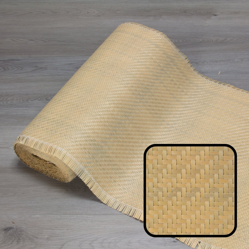 PLASTIC Rattan Cane Webbing | HERRINGBONE | NATURAL LIGHT BROWN ...