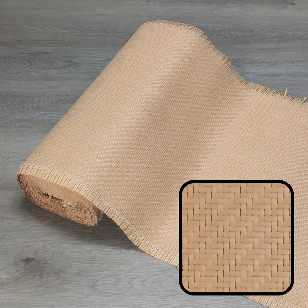 PLASTIC Rattan Cane Webbing | HERRINGBONE | BEIGE – Direct Factory ...