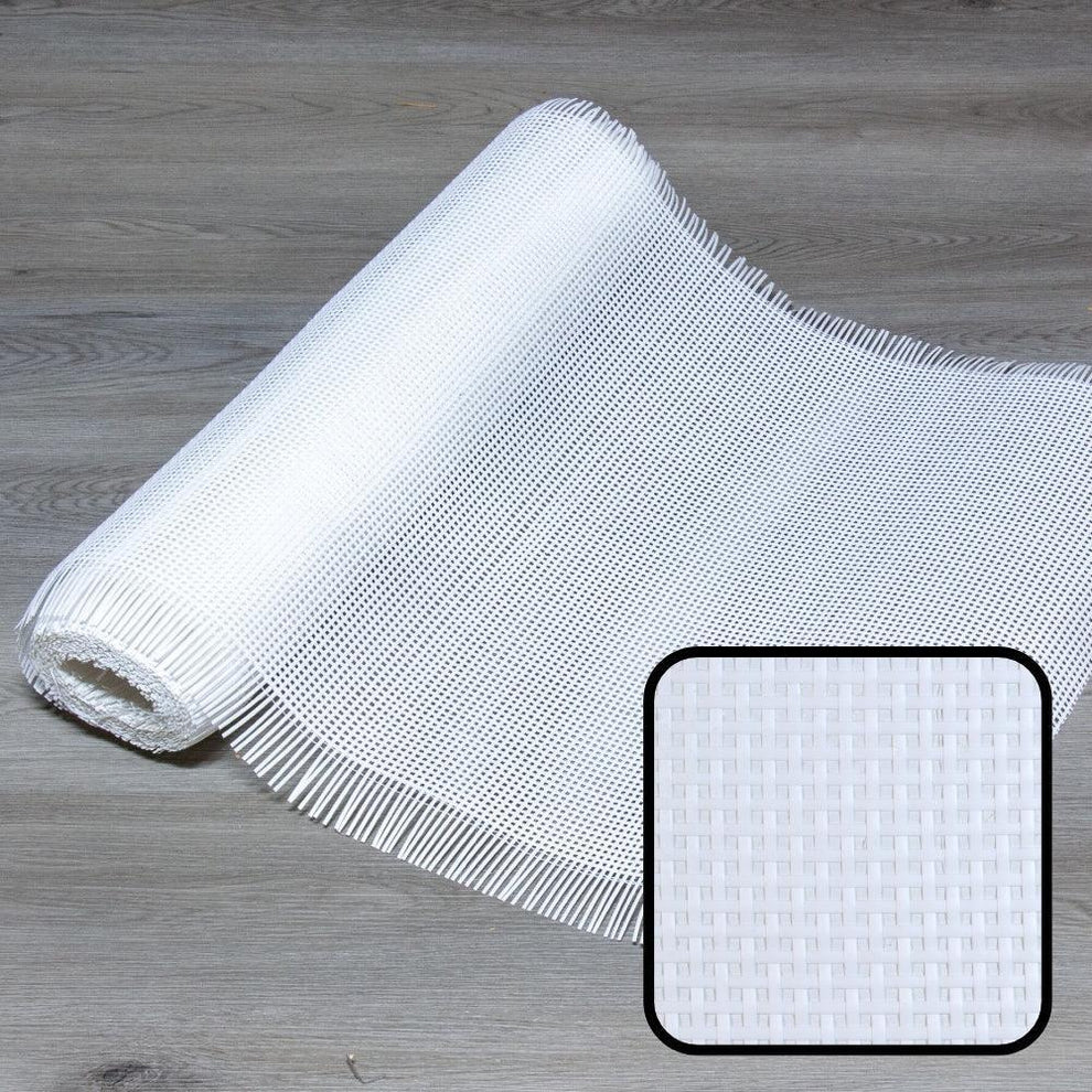 PLASTIC Rattan Cane Webbing | RADIO Square Grid | WHITE – Direct ...